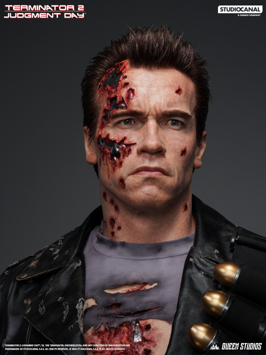 T-800 Battle Damaged Life-Size Bust - Queen Studios [Official]