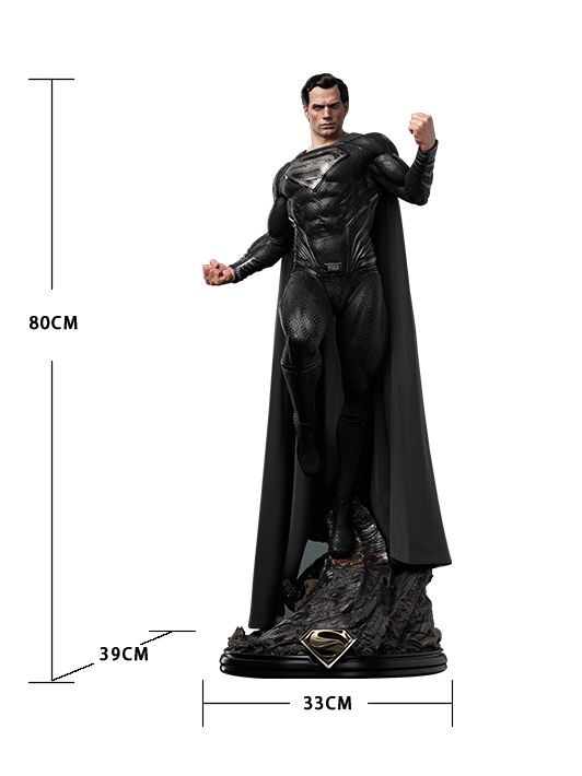 DC Superman (Black Suit) 1/3 Scale Statue Premium Edition By Queen ...