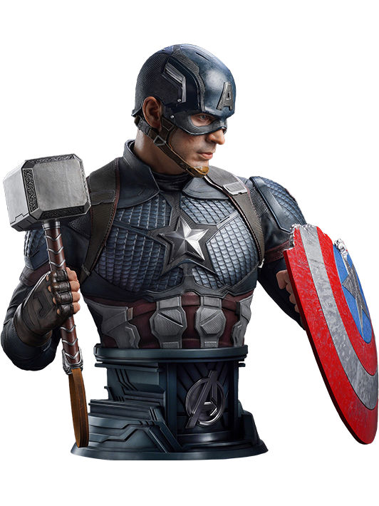 MARVEL Captain America Life-size Bust By Queen Studio - Figuristi Store